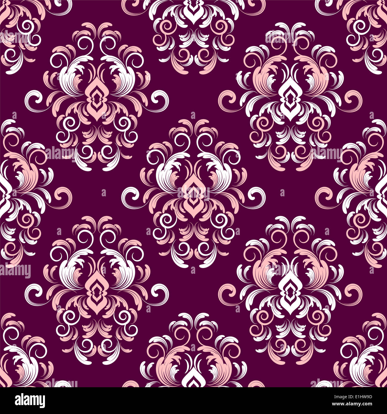 Damask violet hi-res stock photography and images - Alamy