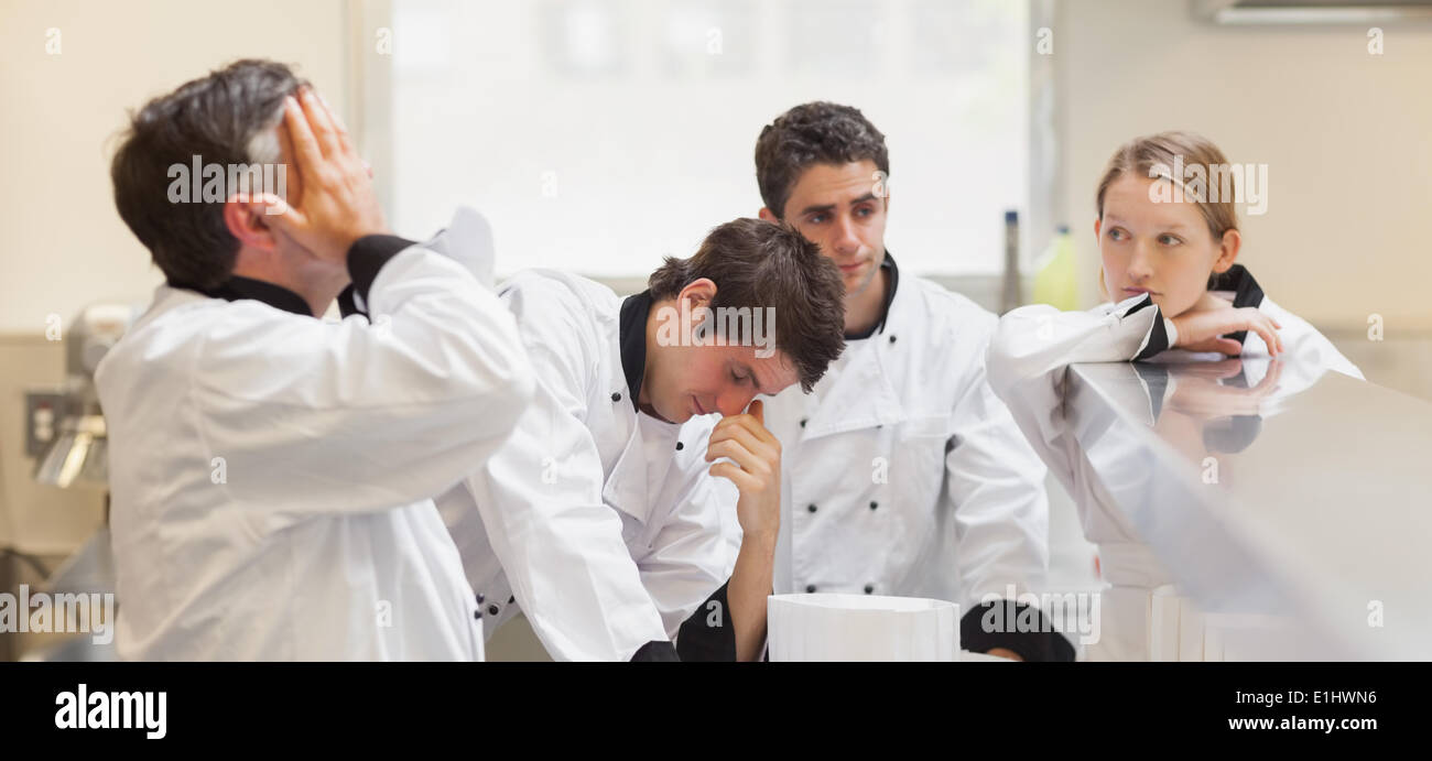 Exhausted chef in kitchen hi-res stock photography and images - Alamy