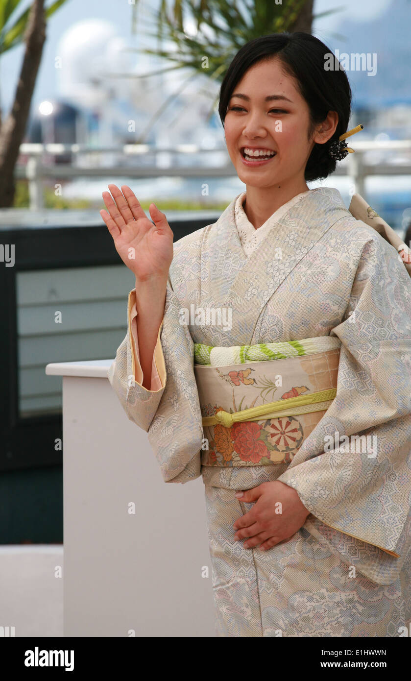 Actress Jun Yoshinaga at the photo call for the film Still The Water ...