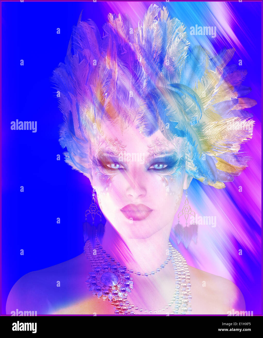 A colorful abstract, artistic render of Helen of Troy. The face that ... A colorful abstract, artistic render of Helen of Troy. The face that ...