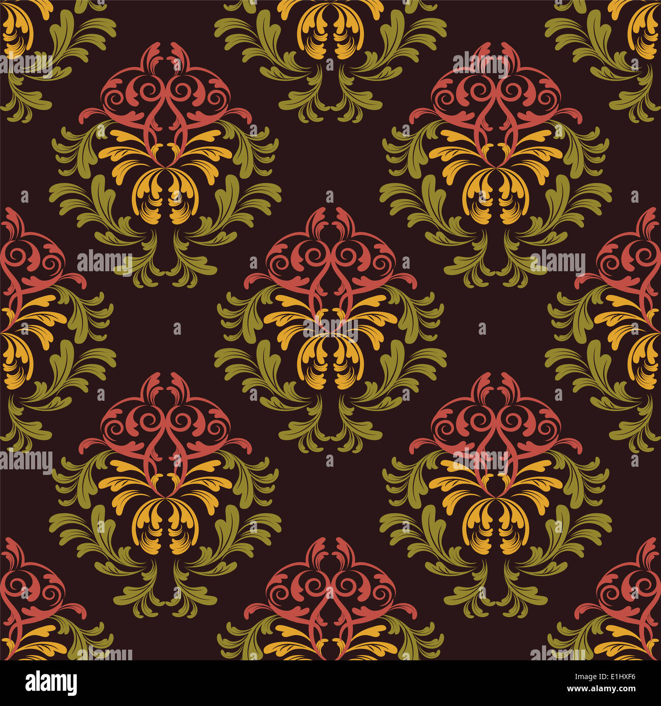 Black And Gold Damask Pattern High Resolution Stock Photography and ...