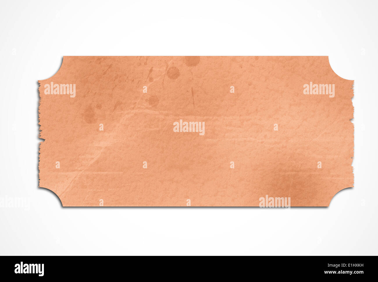 Stained orange paper label Stock Photo - Alamy