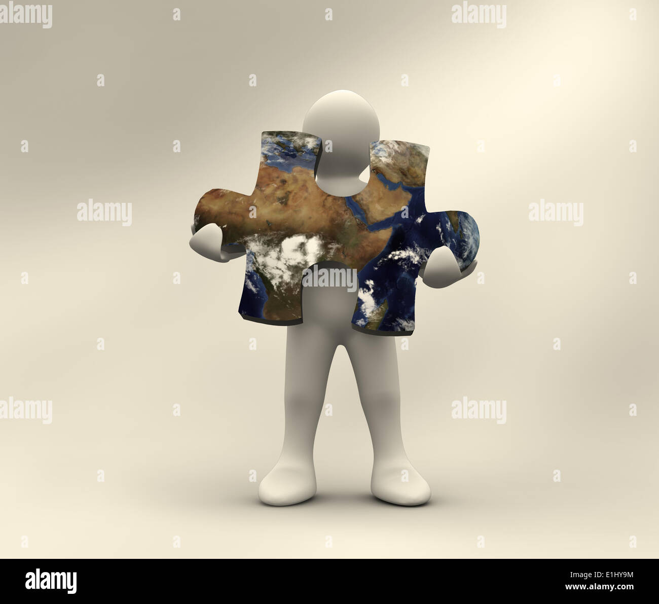 White character on white background Stock Photo - Alamy