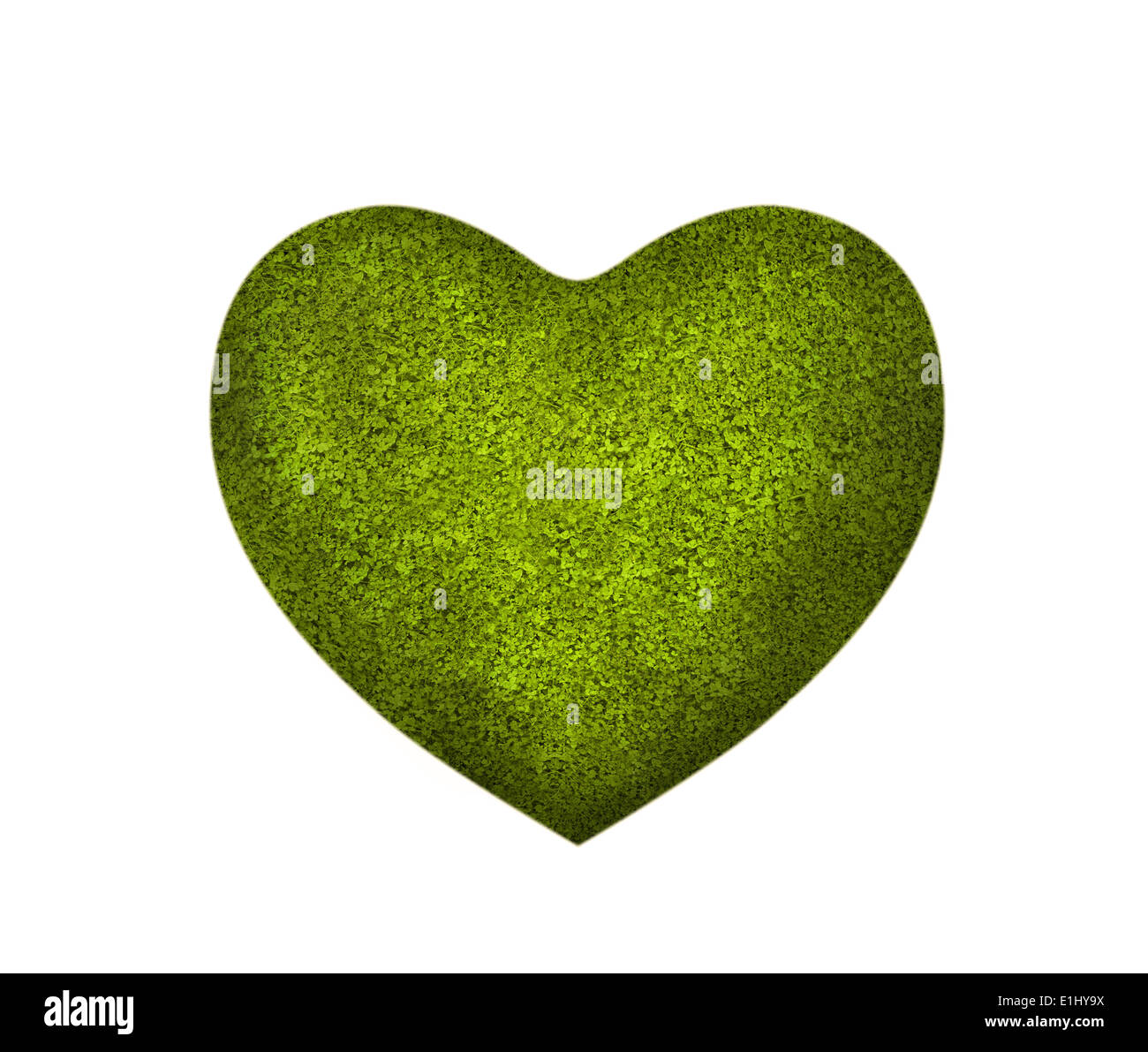 Big green heart Stock Photo - Alamy