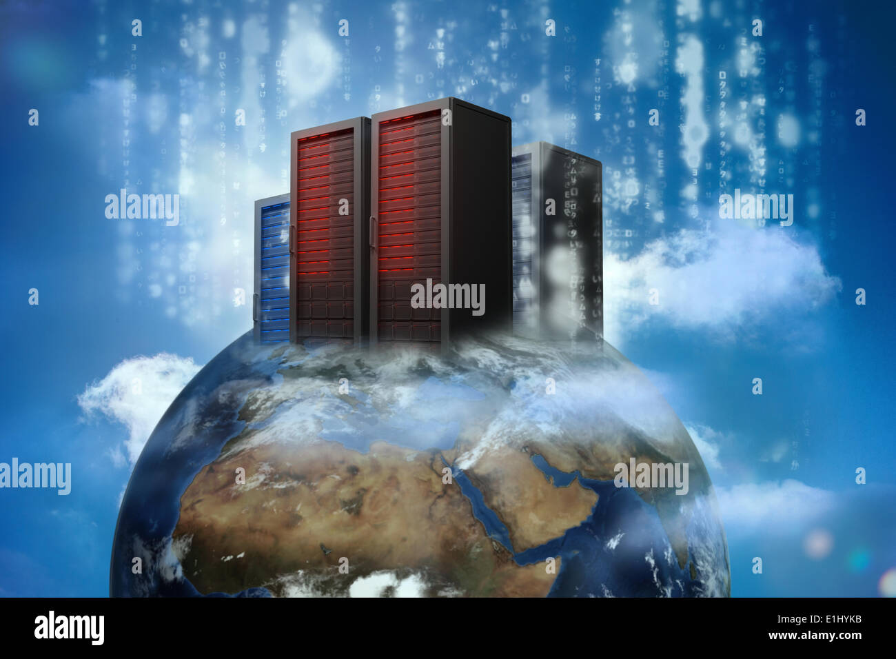 Data servers on top of the world Stock Photo - Alamy