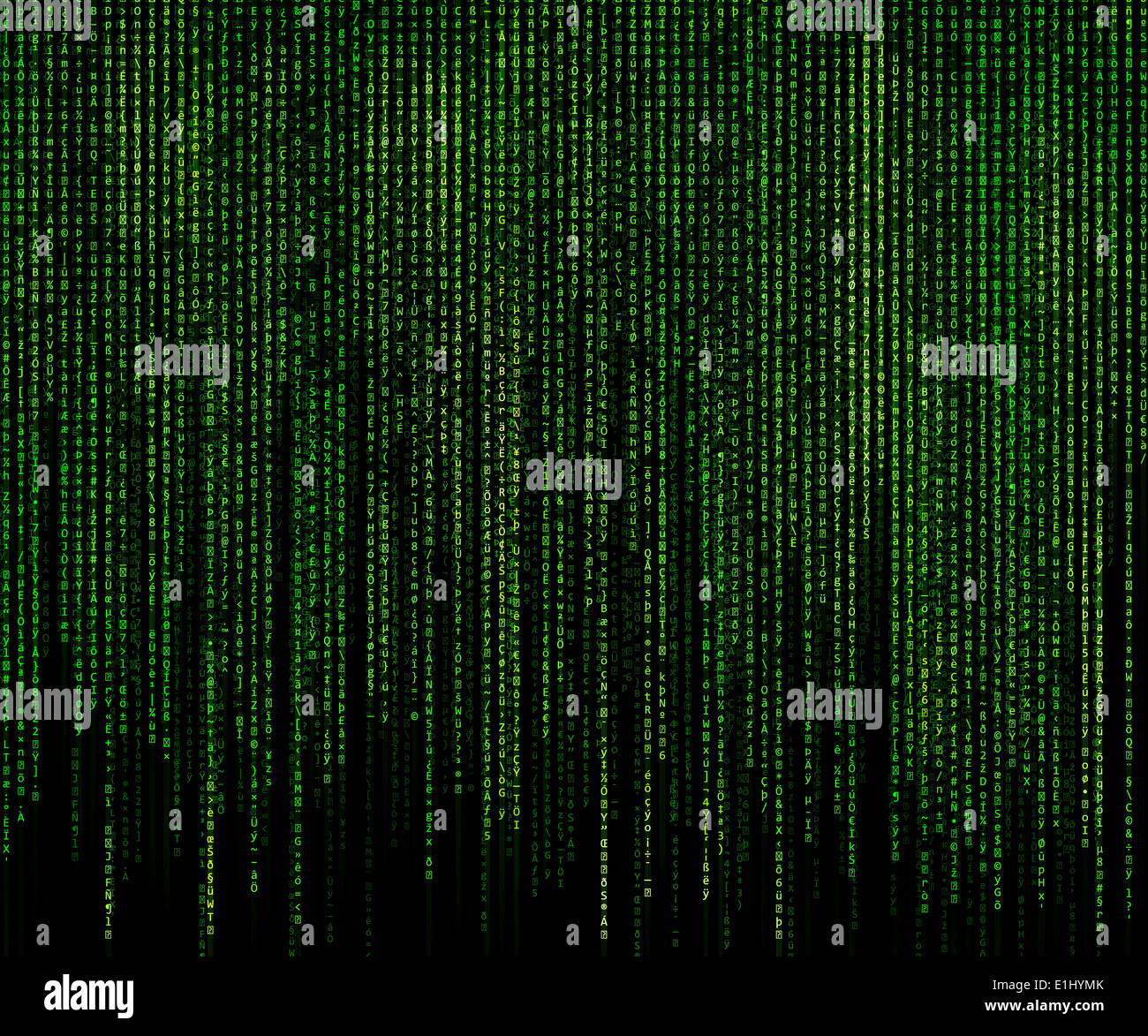 Green matrix hi-res stock photography and images - Alamy