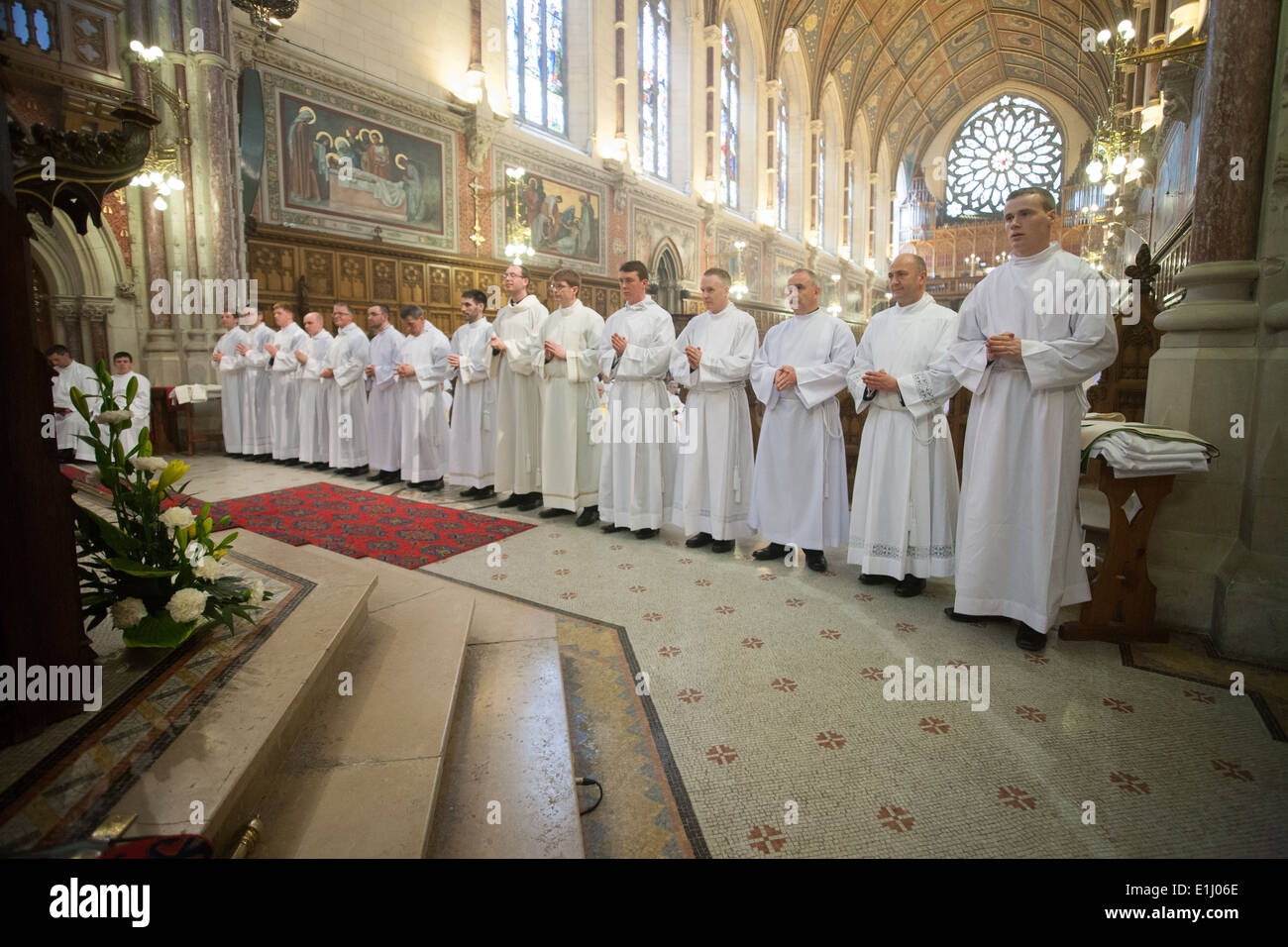 Laying on hands in church hi-res stock photography and images - Alamy
