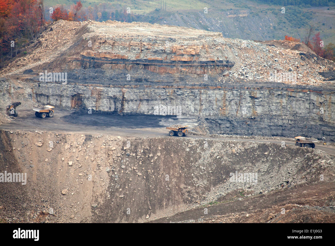 Mountaintop removal wise virginia appalachia appalachian Stock Photo ...