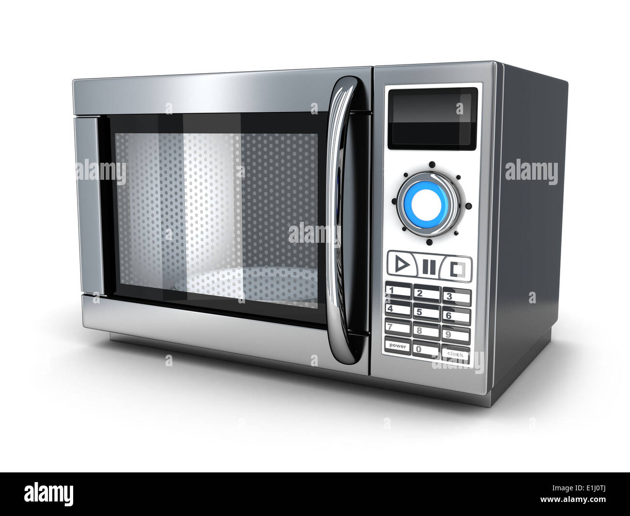 microwave on white background (done in 3d Stock Photo - Alamy