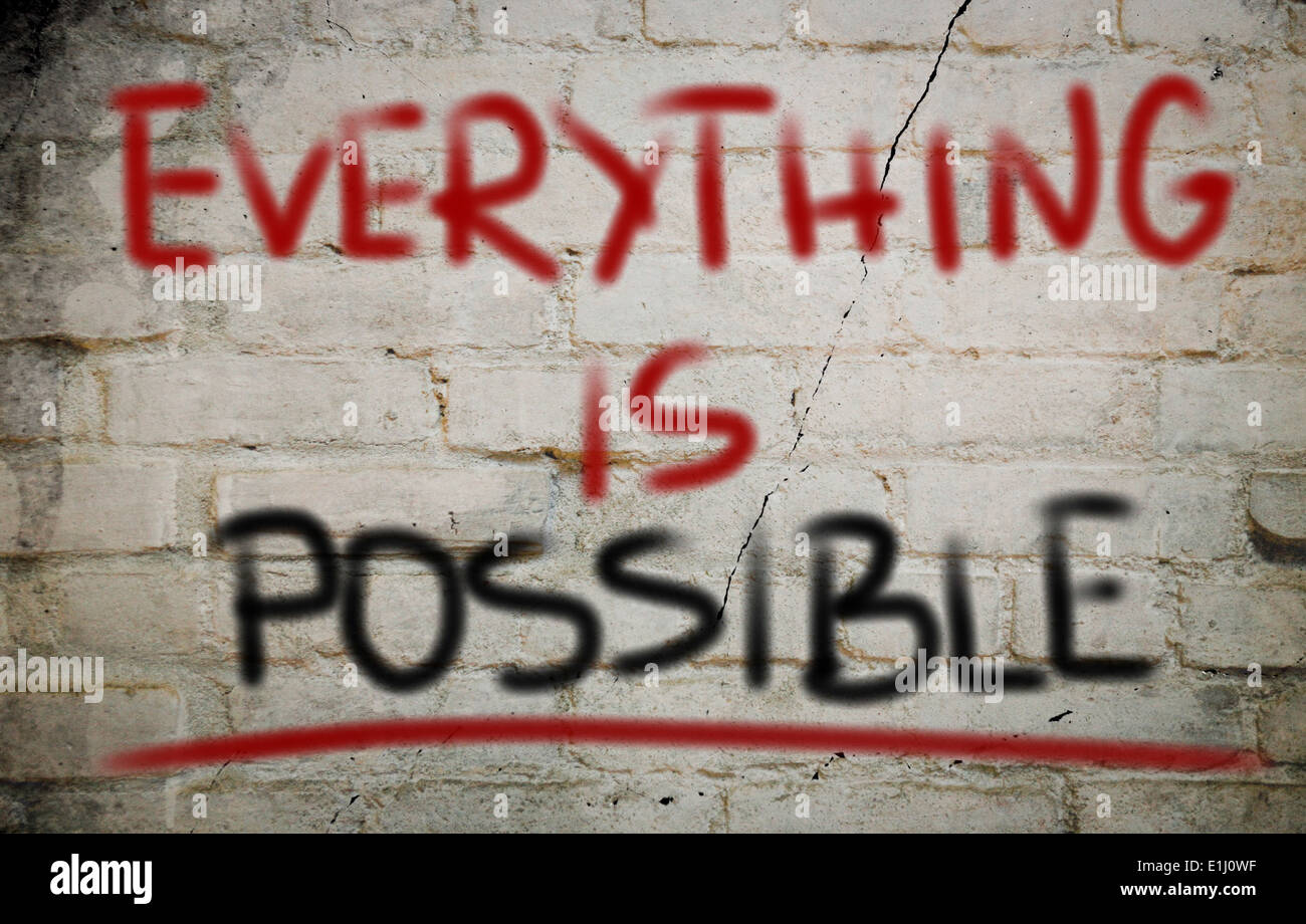 Everything Is Possible Concept Stock Photo - Alamy