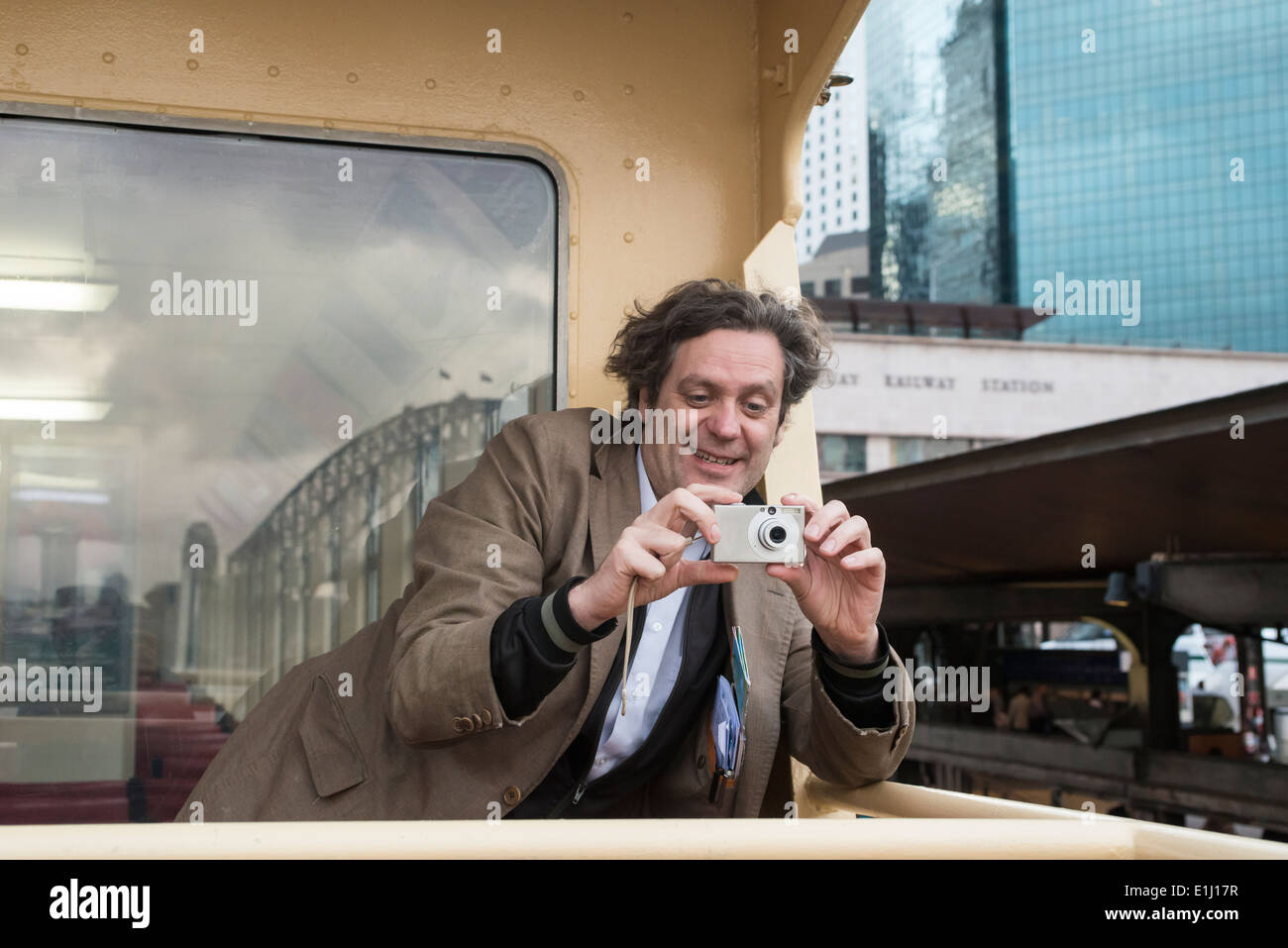 Man on sydney ferry hi-res stock photography and images - Alamy