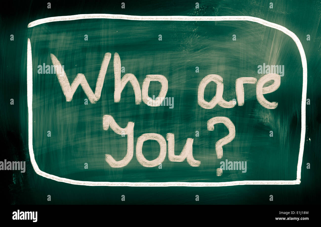 Who Are You Concept Stock Photo - Alamy