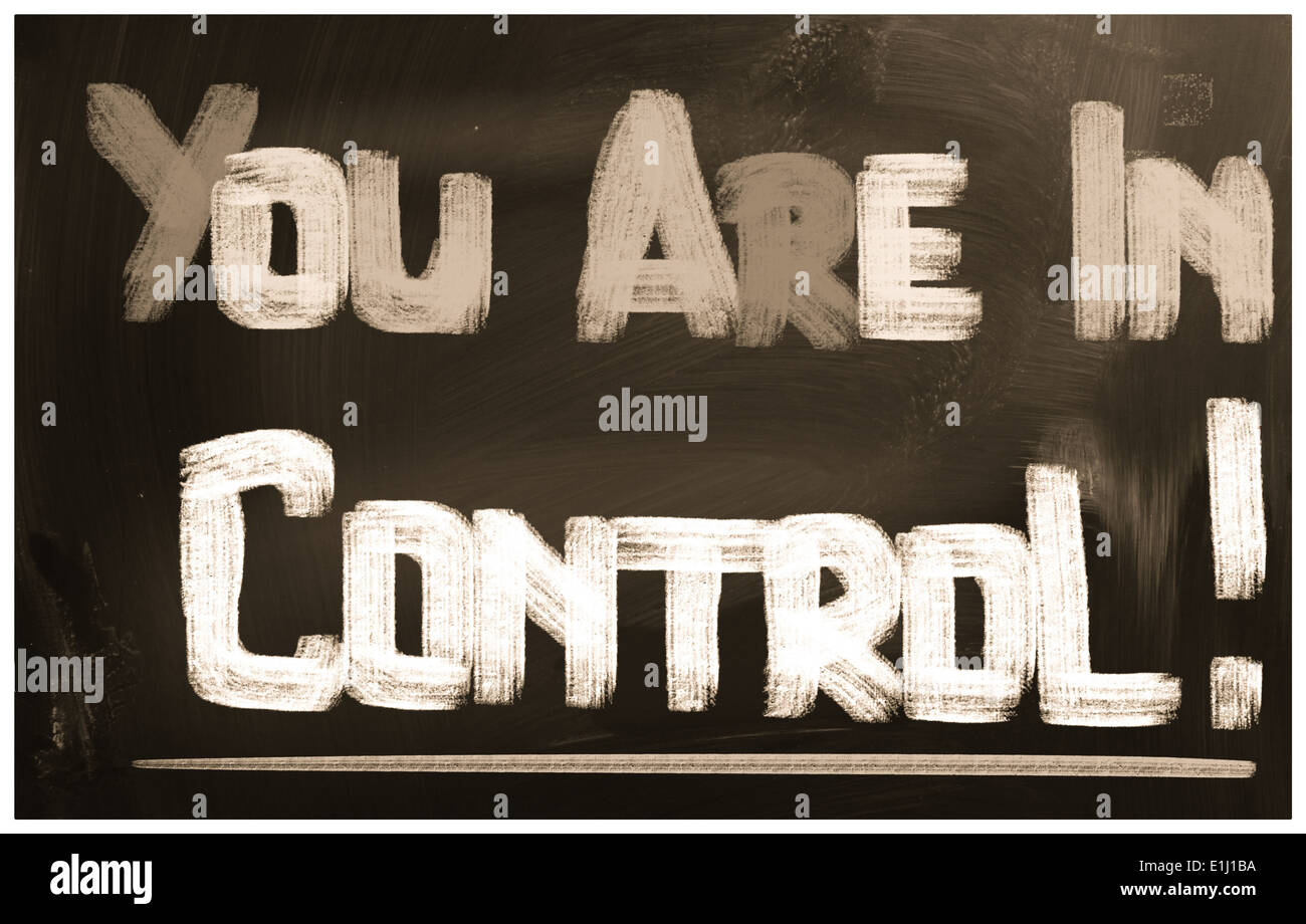 You Are In Control Concept Stock Photo - Alamy