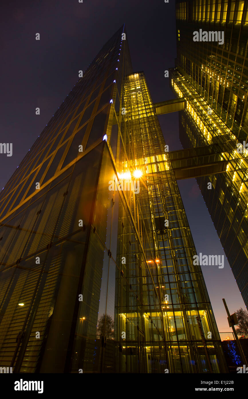 Germany, Bavaria, Munich, Highlight Towers at night Stock Photo - Alamy