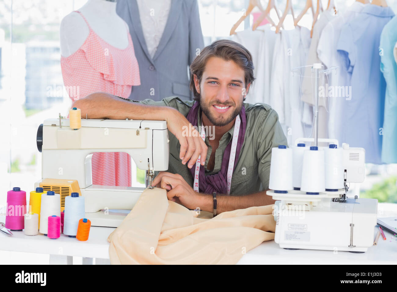 Sewing machine on desk hi-res stock photography and images - Alamy