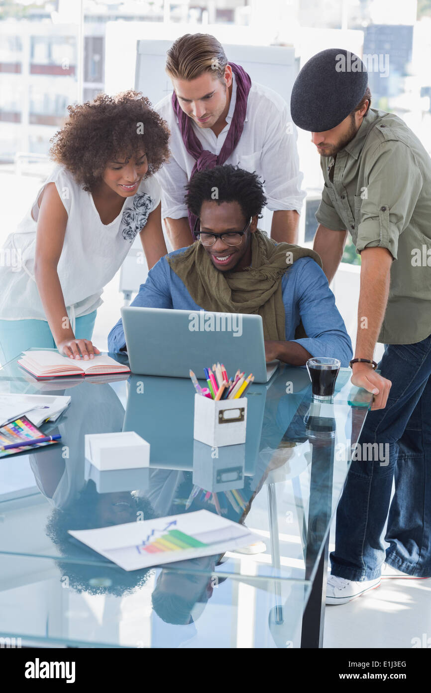 Team of young creative designers Stock Photo - Alamy