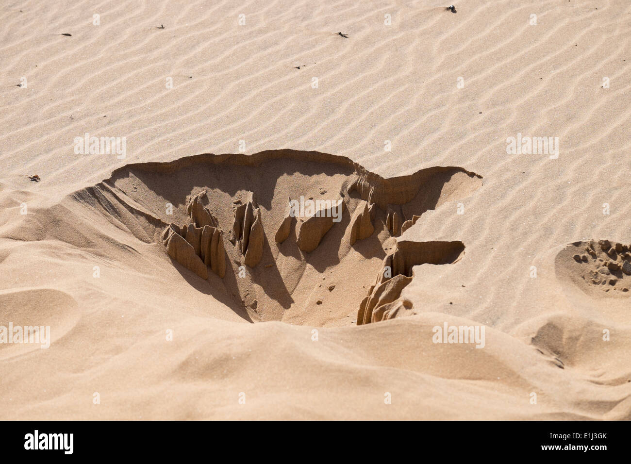 Africa, Namibia, Namib desert, Swakopmund, sand funnel Stock Photo - Alamy