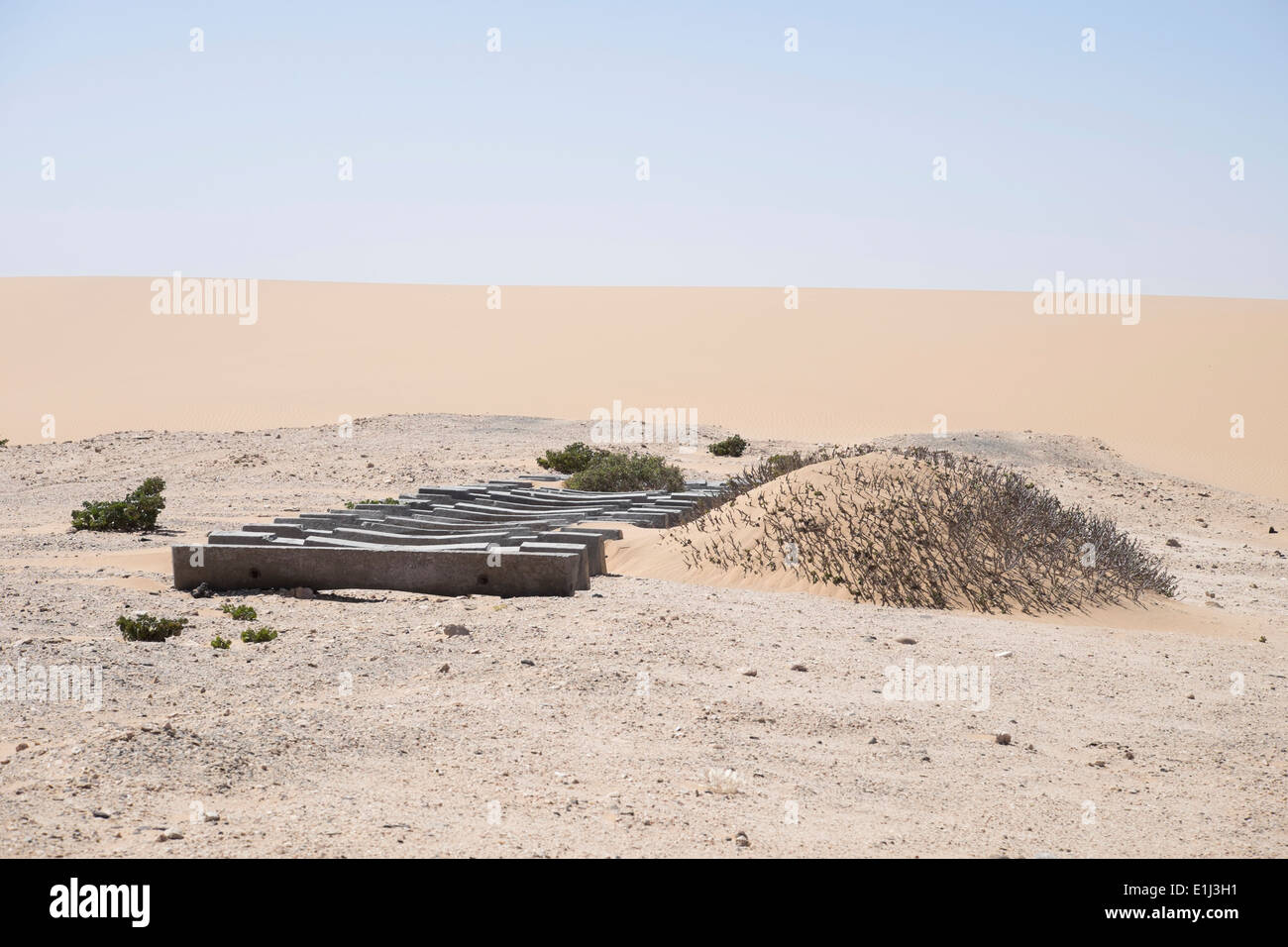 Africa, Namibia, Namib desert, Swakopmund, Dorob National Park, view to ...