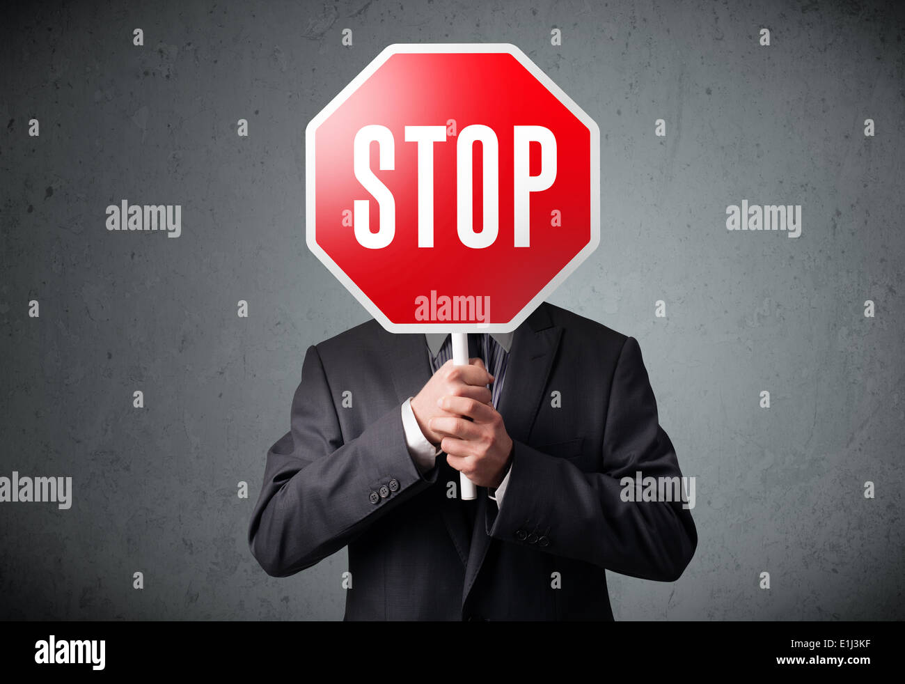 Stop sign standing road intersection hi-res stock photography and ...