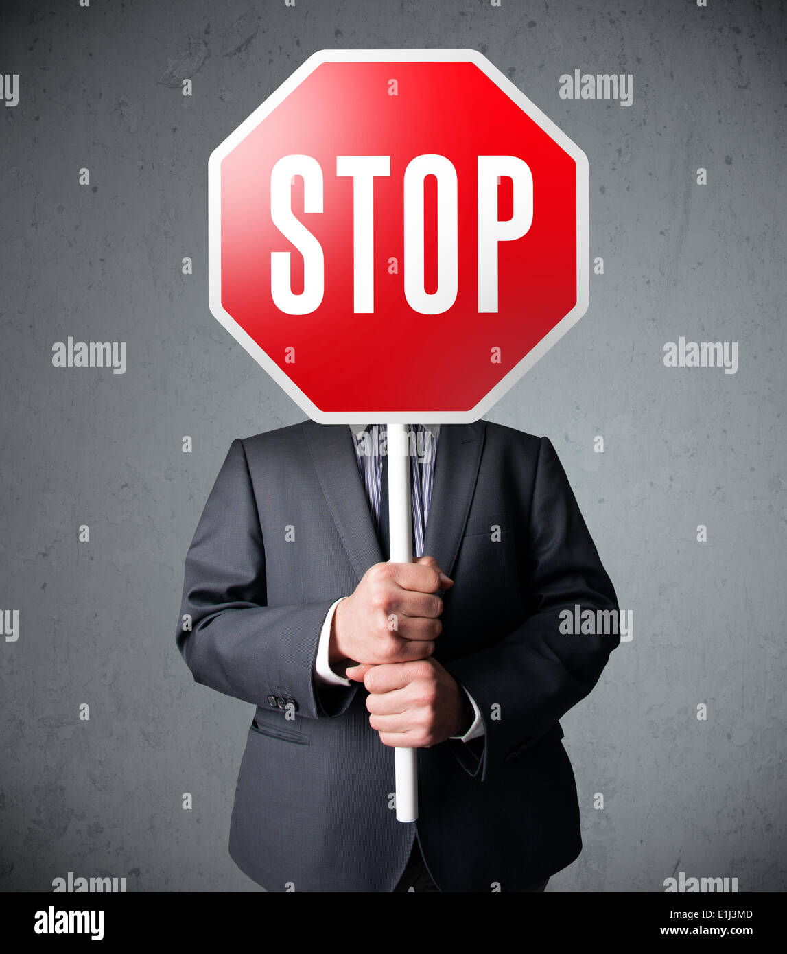 Man holding stop sign hi-res stock photography and images - Alamy