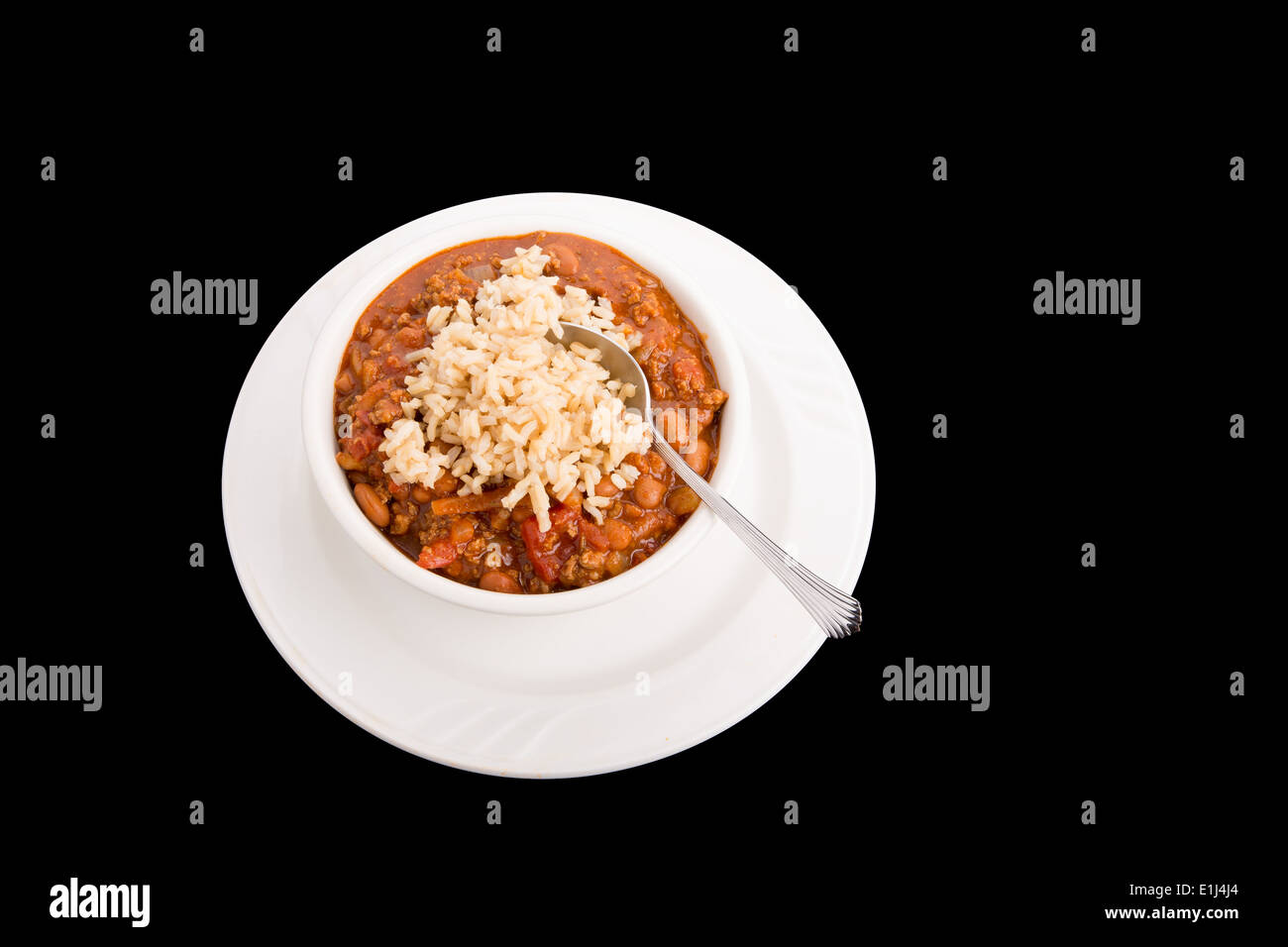 Chilli con carne and rice hi-res stock photography and images - Alamy