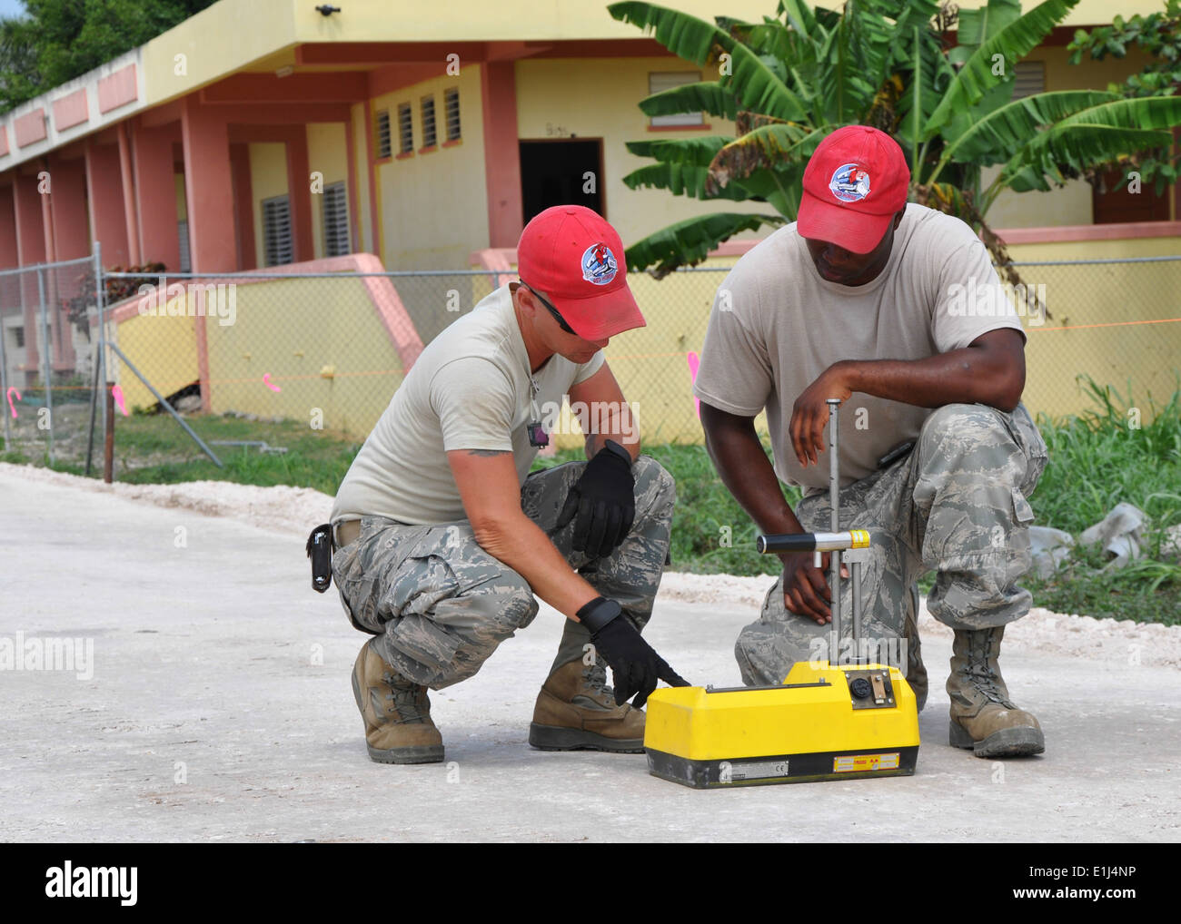 U.S. Air Force Master Sgt. Michael Carlson and Staff Sgt. Brian ...