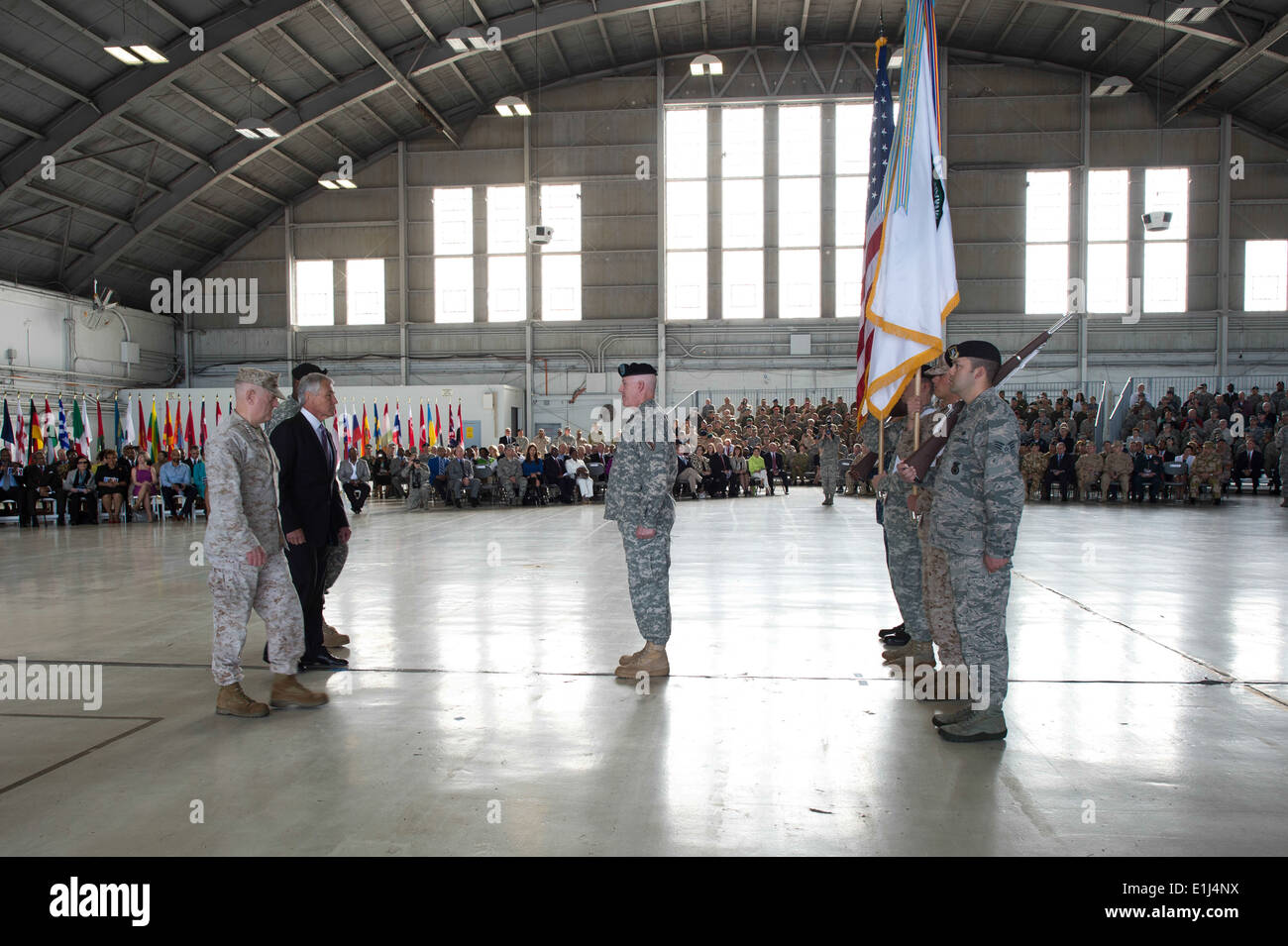 From left, U.S. Marine Corps Gen. James N. Mattis, Secretary of Defense ...
