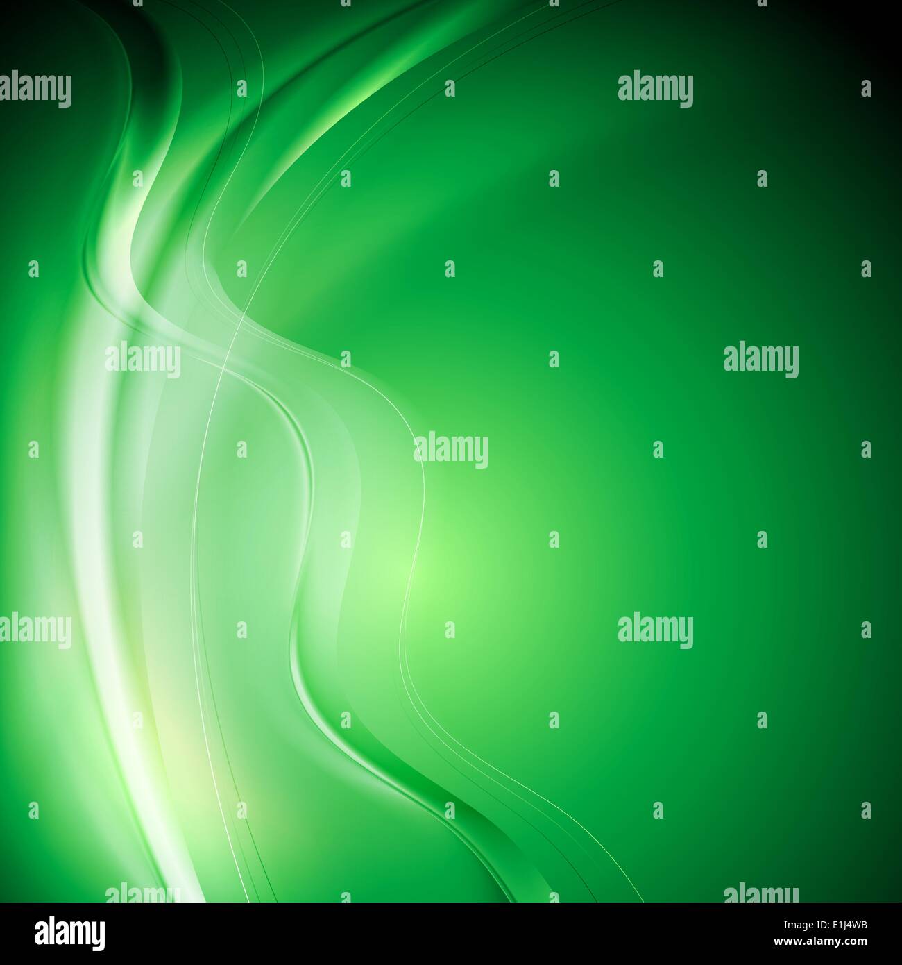 Abstract wavy green design Stock Photo - Alamy