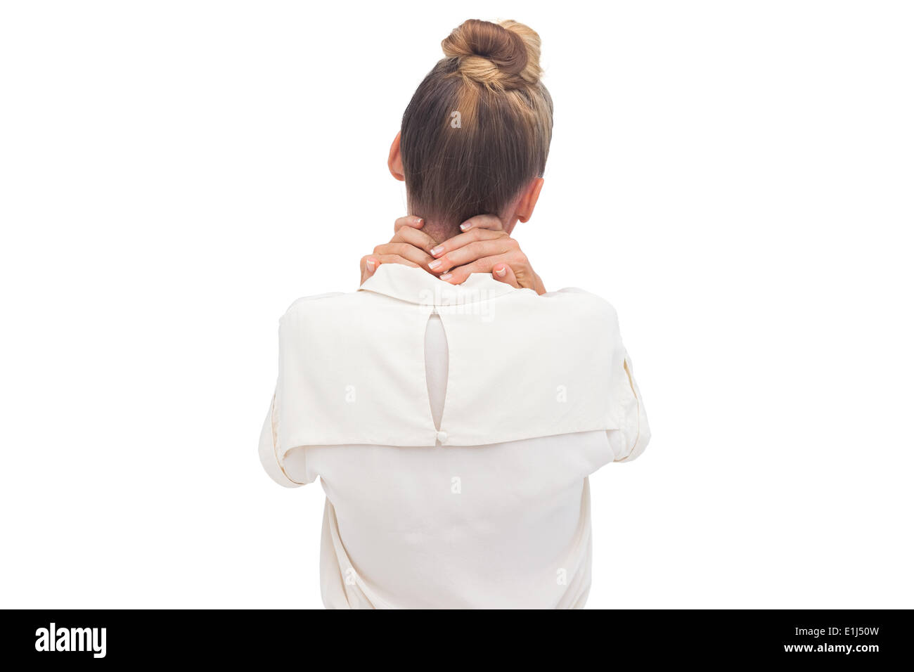 Hand behind neck hi-res stock photography and images - Alamy