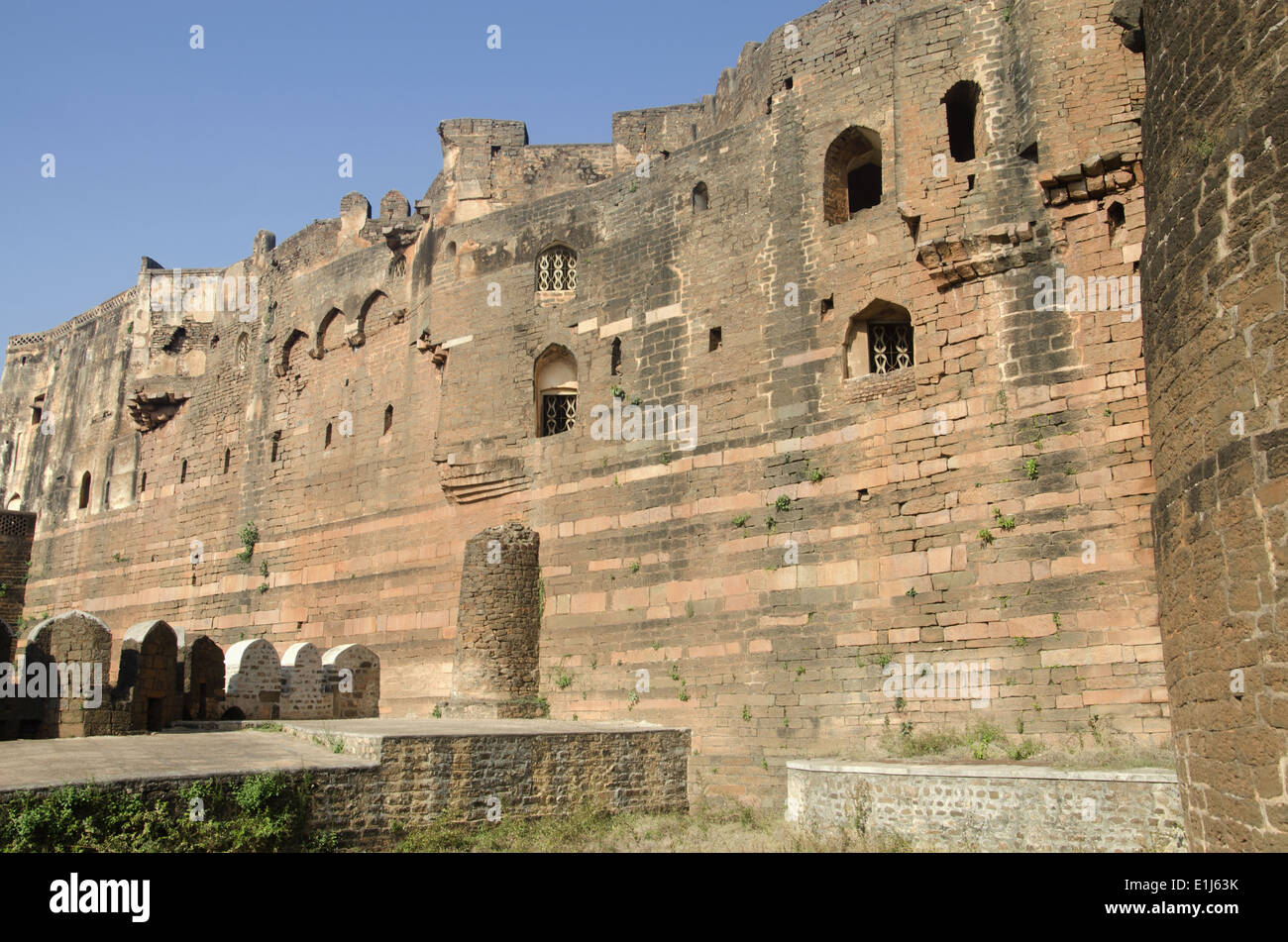 Fort walls, Bidar Fort, Bidar, Karnataka, India Stock Photo - Alamy
