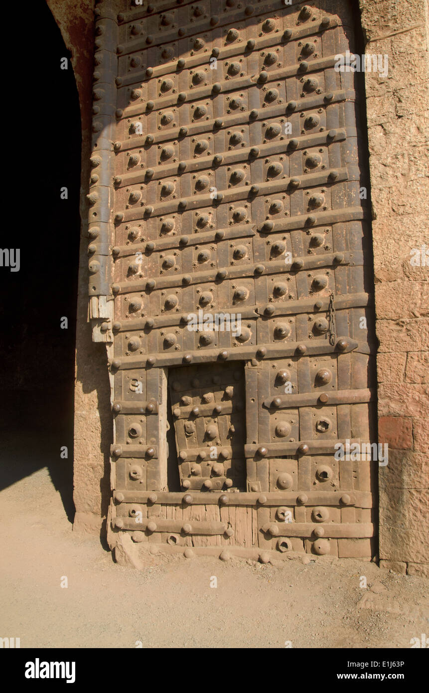 Door at Gumbad Gate, Bidar Fort, Bidar, Karnataka, India Stock Photo ...