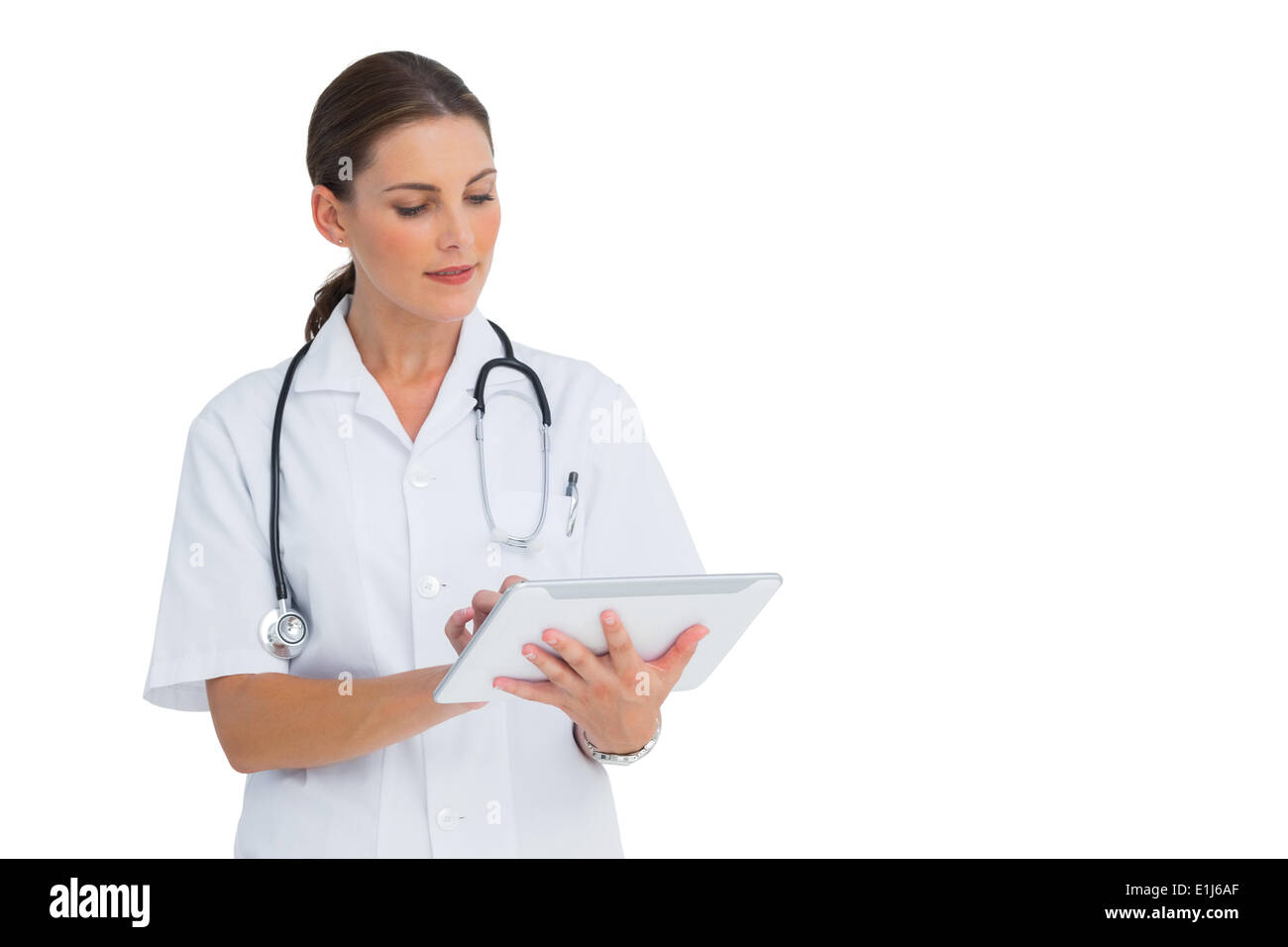 Tablet pc working Cut Out Stock Images & Pictures - Alamy