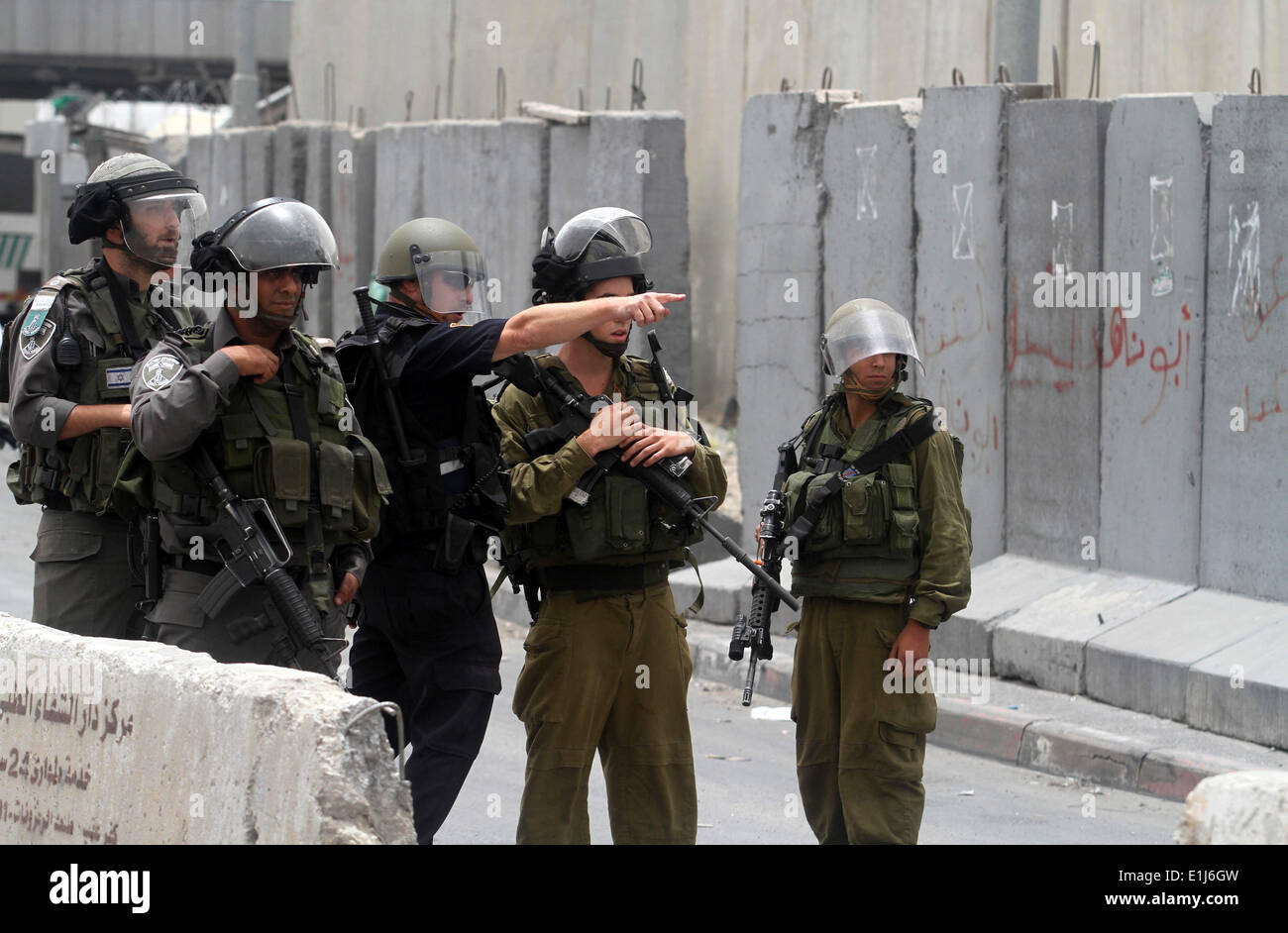 Ramallah, West Bank, Palestinian Territory. 5th June, 2014. Israeli ...