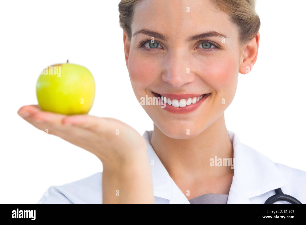 Nurse presenting hand hi-res stock photography and images - Alamy