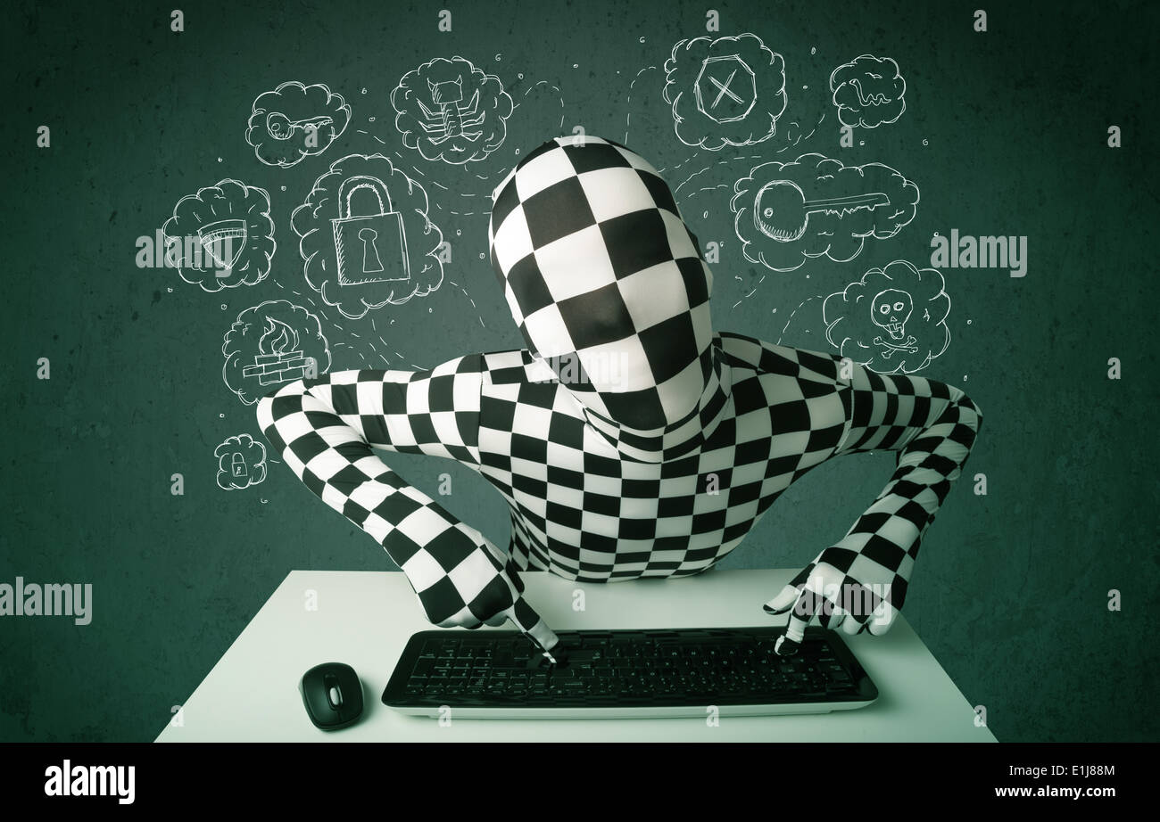 Hacker in morph 3d mask hi-res stock photography and images - Alamy