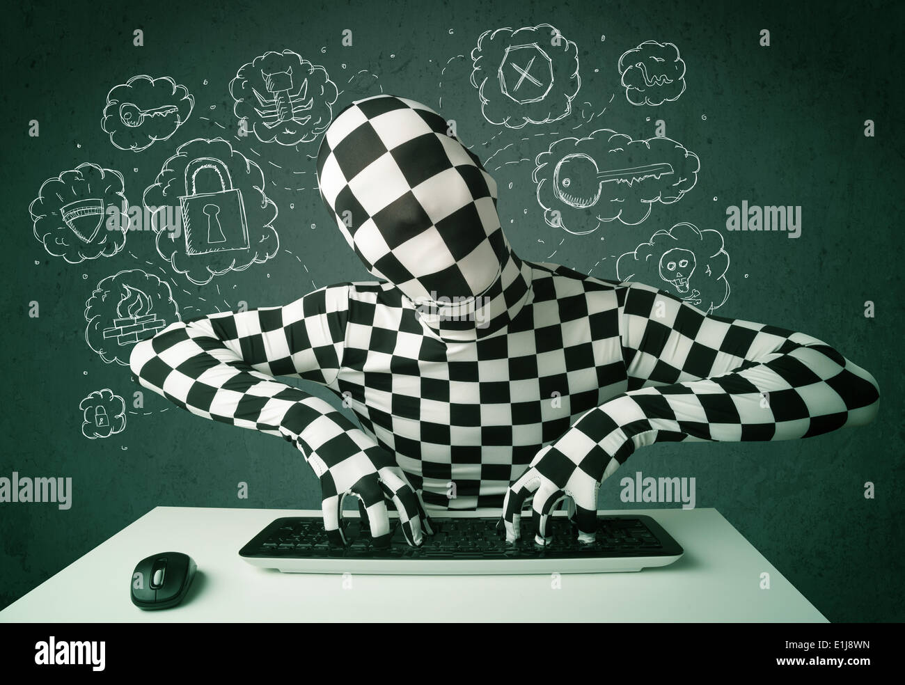 Hacker in morph 3d mask hi-res stock photography and images - Alamy