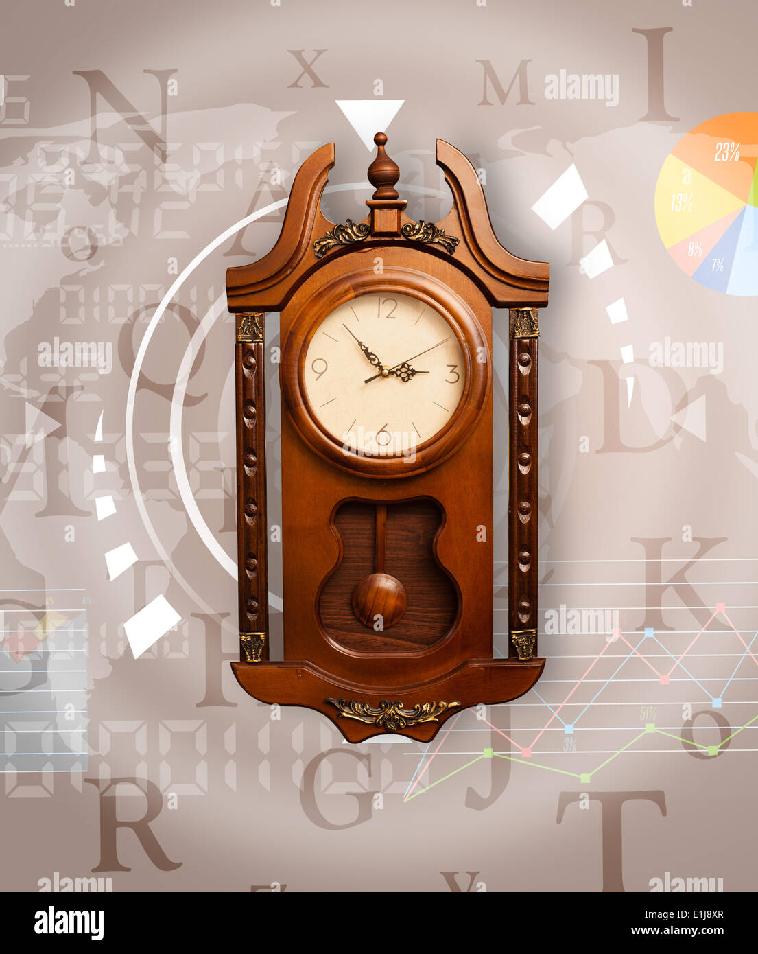 Clocks with world time and finance business concept Stock Photo - Alamy