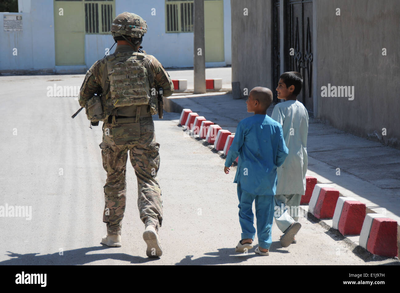 U.S. Army 1st. Lt. Robert Wolfe, a security force platoon leader with ...