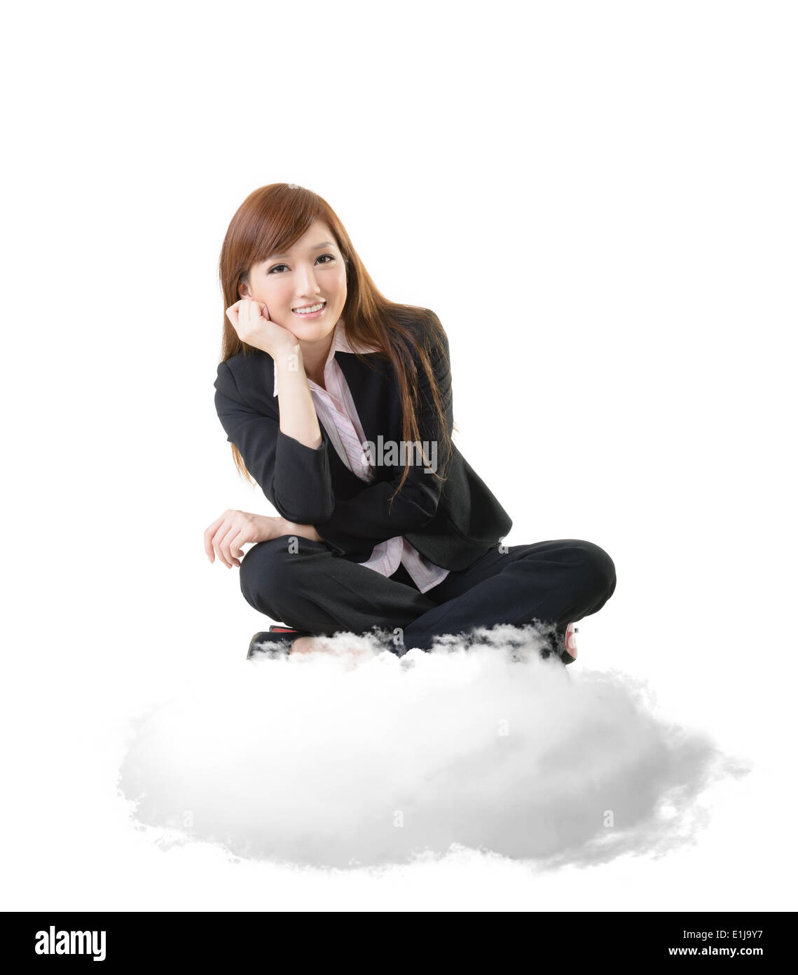 Woman cloud concept Cut Out Stock Images & Pictures - Alamy