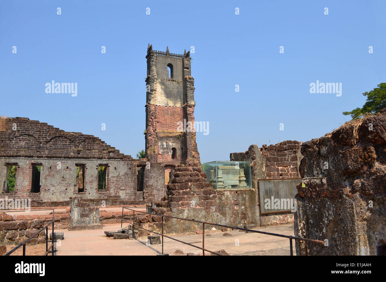 Ruins of Saint Augustine tower, Panjim, Old Goa, India Stock Photo - Alamy