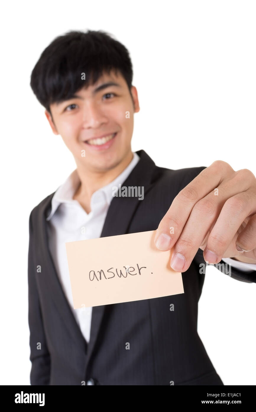 Answer card hi-res stock photography and images - Alamy
