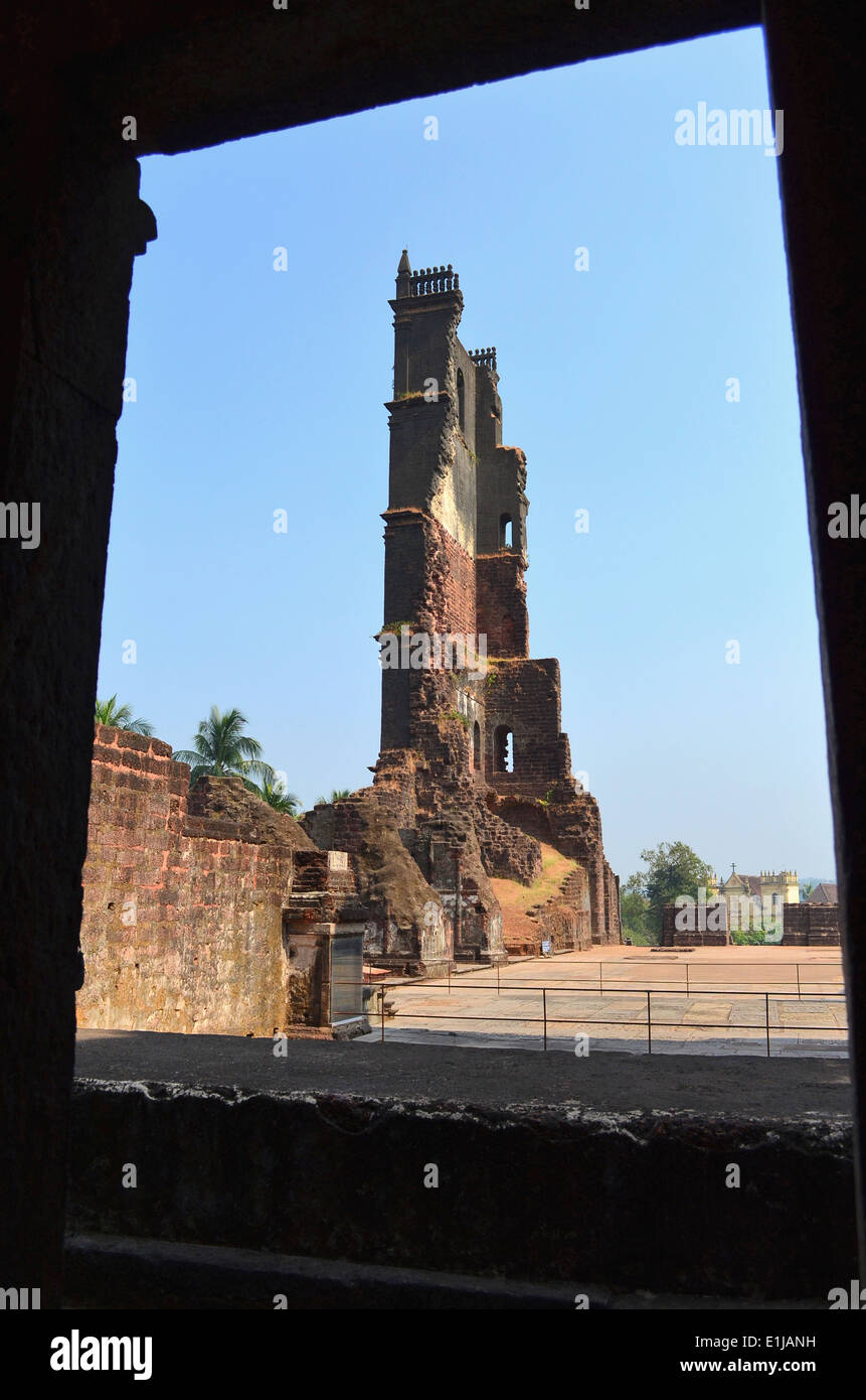 Ruins of Saint Augustine tower, Panjim, Old Goa, India Stock Photo - Alamy