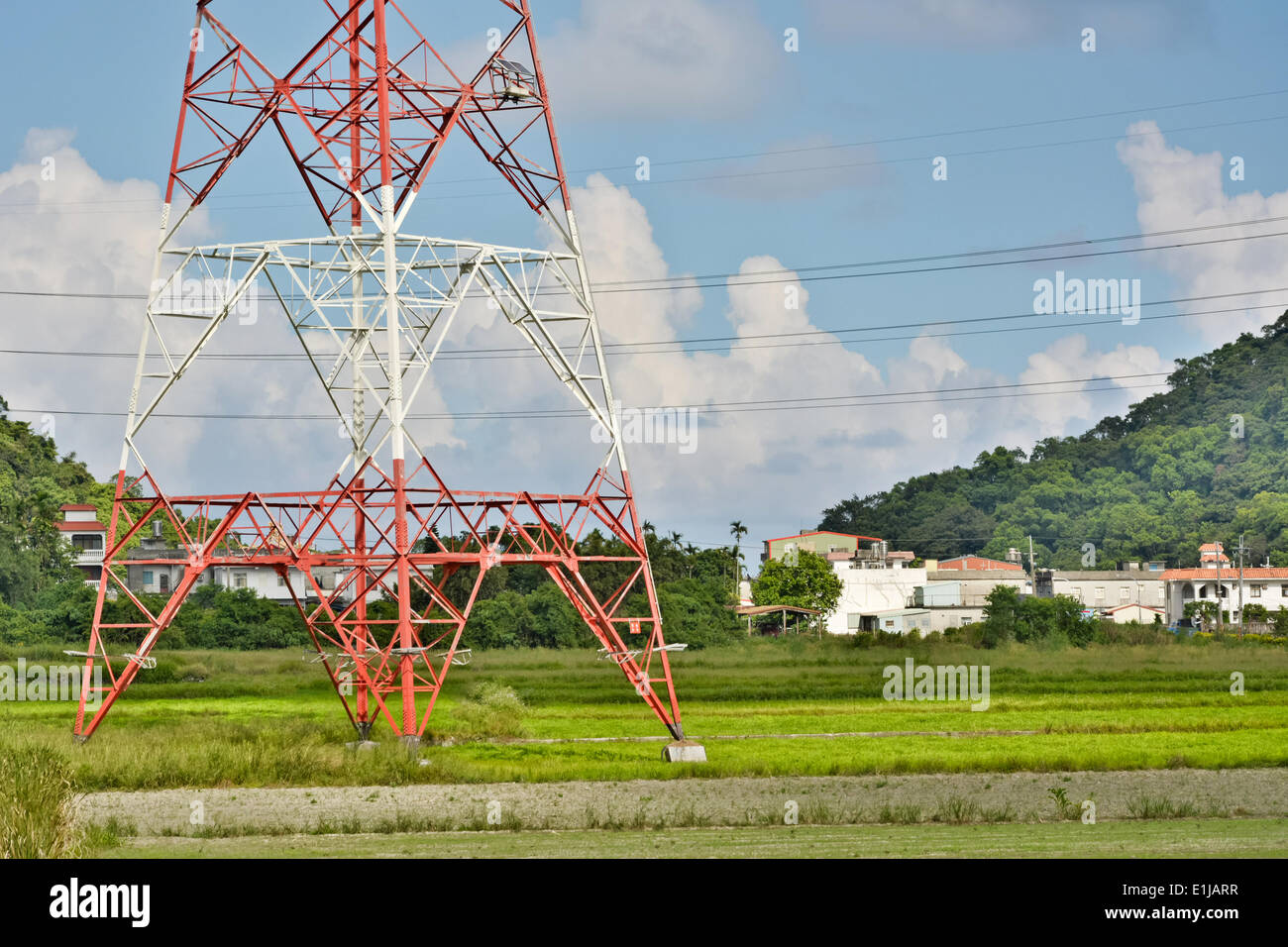 Power lines in countryside Stock Photo - Alamy