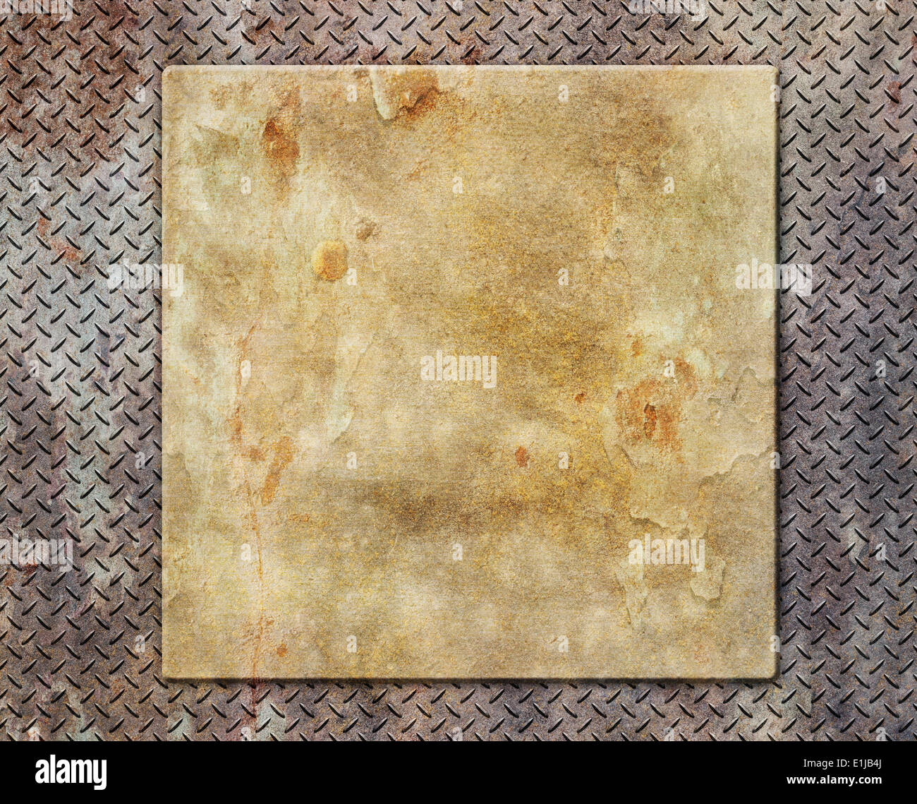 Yellow diamond steel plate hi-res stock photography and images - Alamy