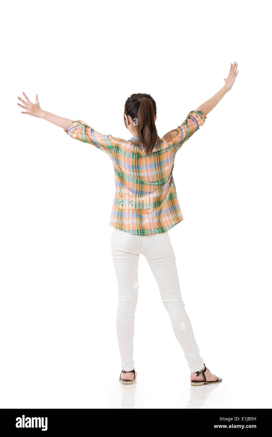 Woman stretch arms hi-res stock photography and images - Alamy