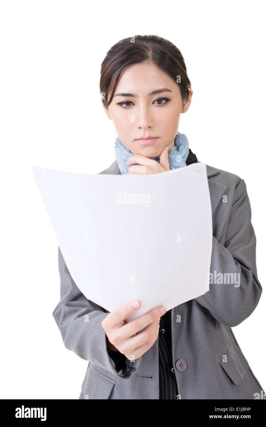 Asian business woman holding hi-res stock photography and images - Alamy
