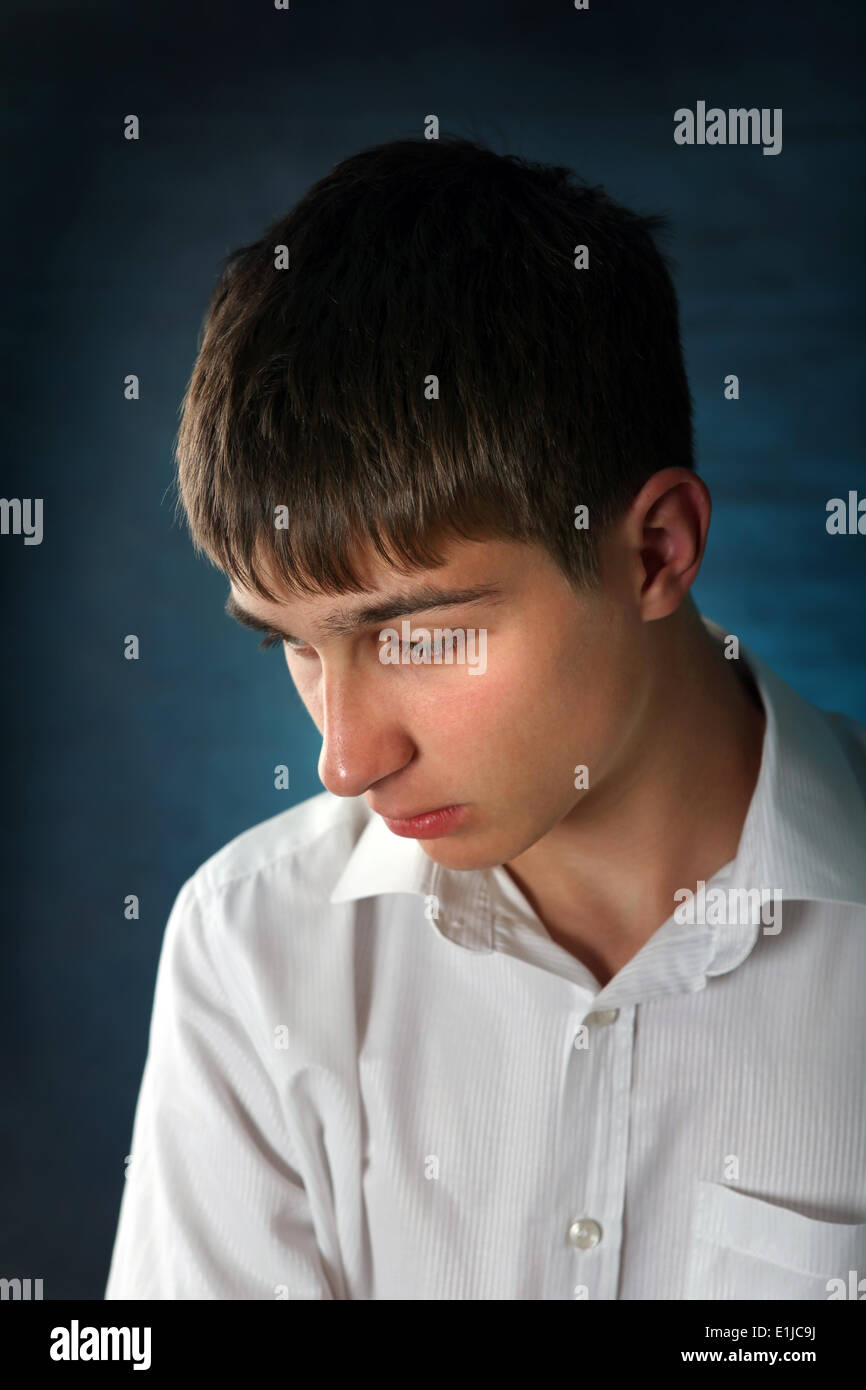 Sad Young Man Stock Photo - Alamy