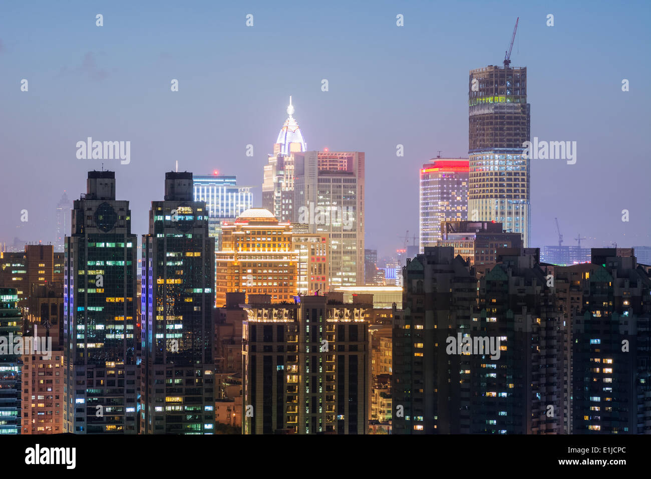 Colorful city night Stock Photo - Alamy