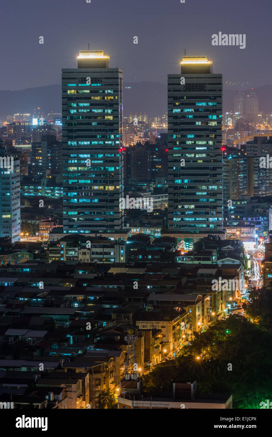 Colorful city night Stock Photo - Alamy