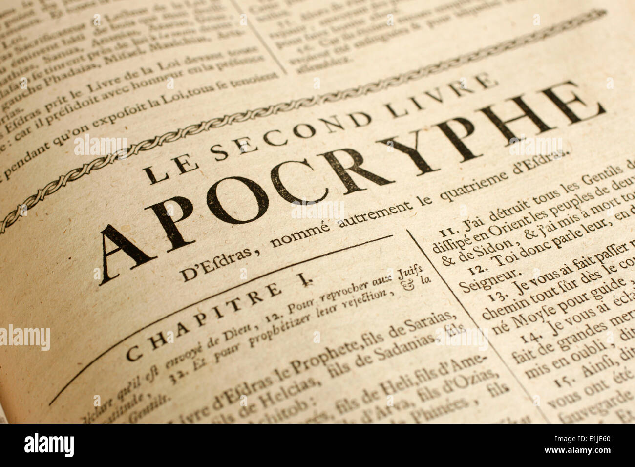Apocryphal hi-res stock photography and images - Alamy